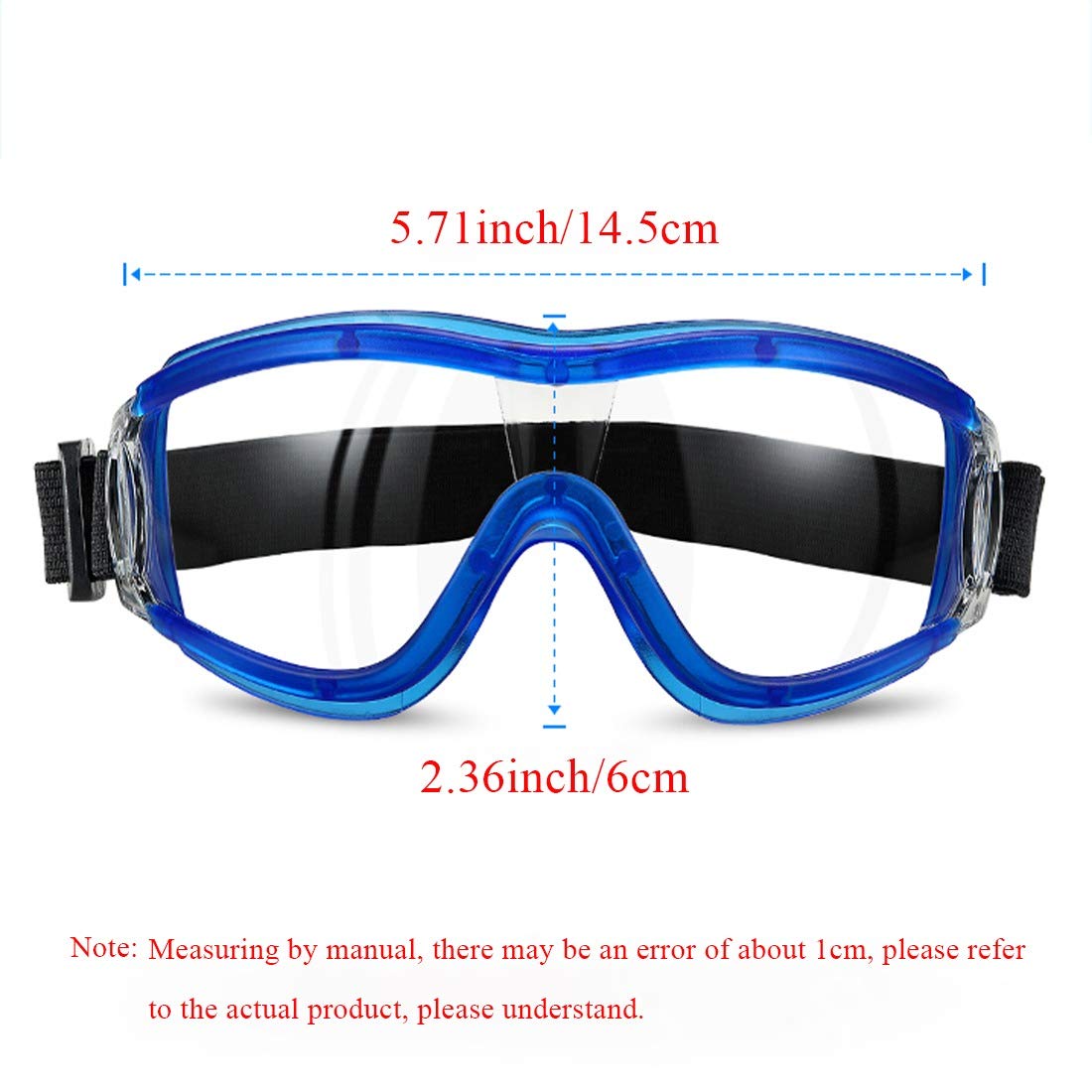 YIHAIXINGWEI Kids Safety Glasses Kids Goggles Childrens Windproof Eyes Protective UV Antifog Lab Gifts For Outdoor Sport. (1, blue)