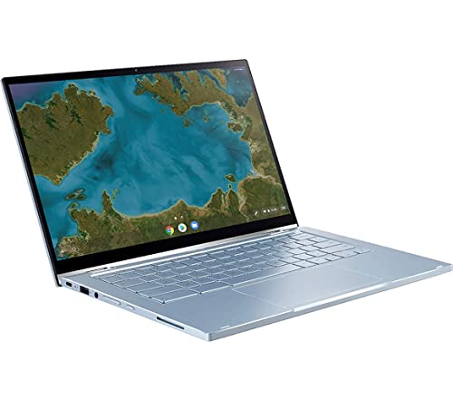 ASUS Chromebook Flip C433 14" IPS FHD 2-in-1 Touchscreen (Intel Core M3-8100Y, 8GB RAM, 128GB Storage (64GB eMMC + 64GB SD Card), Stylus) Home & Student Laptop, Lightweight, Chrome OS