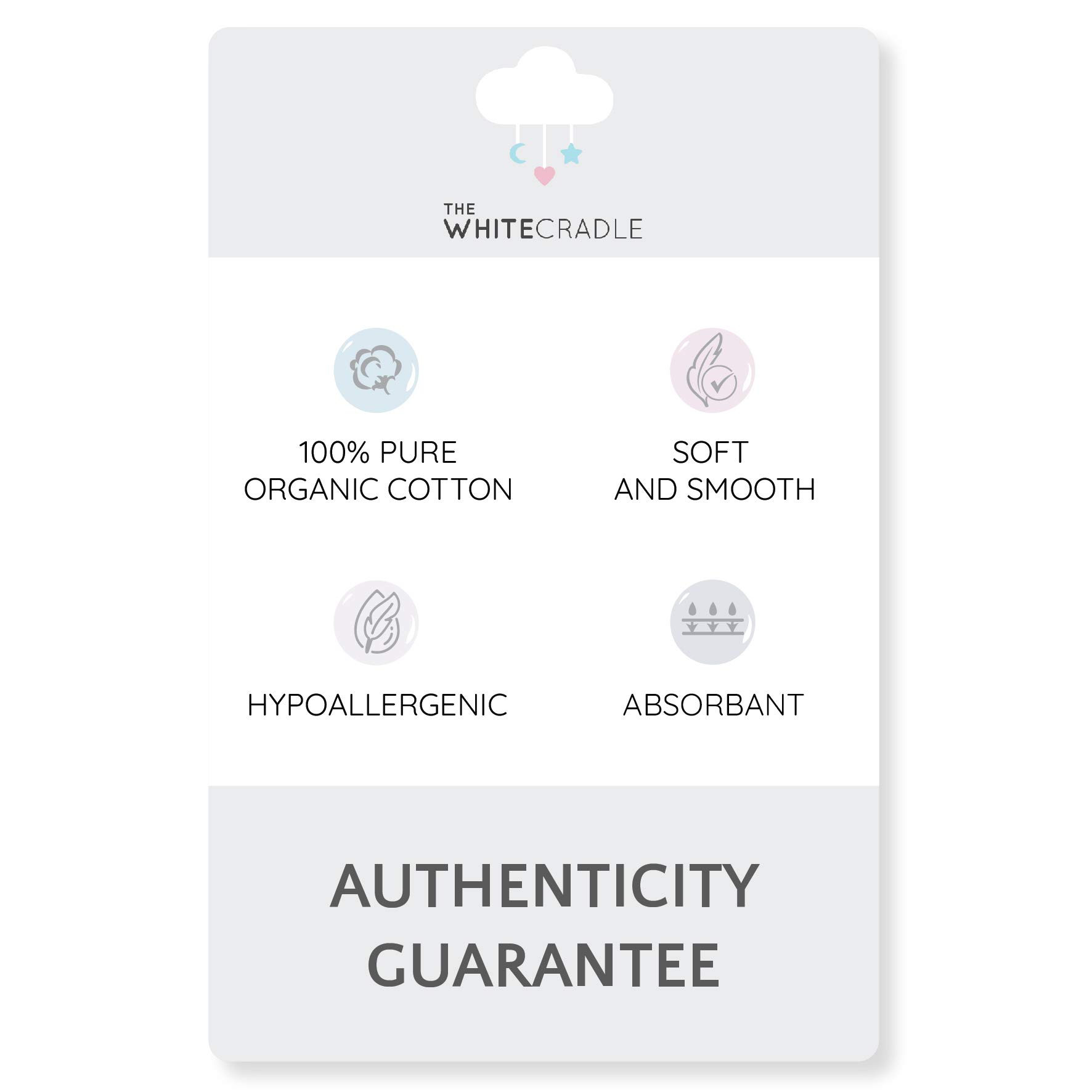 TWC Organic Muslin Swaddle Blankets for Baby | Cotton Double Layer Cloth - Super Soft, Absorbent | Large 44"x44" | Pack of 3 - Blue 3 Design