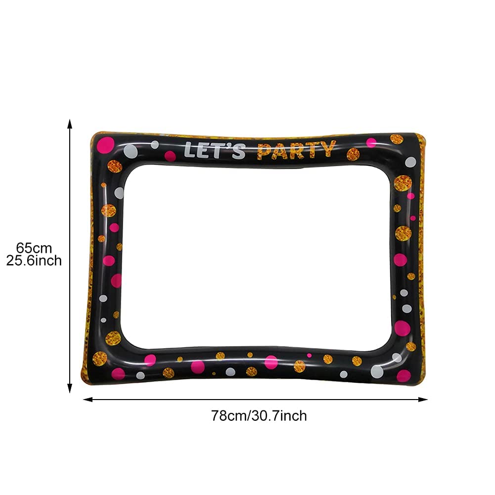 Inflatable Selfie Frame,Photo Booth Frame,Picture Selfie Frame Party Fun Photo Booth Prop,Party Supplies for Birthday Bridal Shower Baby Shower Wedding