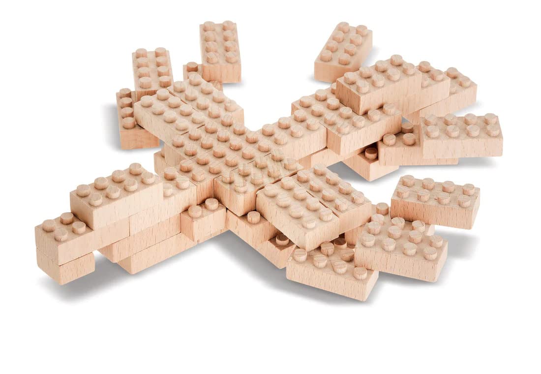Eco-Bricks 3 in 1 Builds Bird - Earth-Friendly Kids Building Blocks - Create 3 Different Birds - Cockatiel, Toucan, Macawi