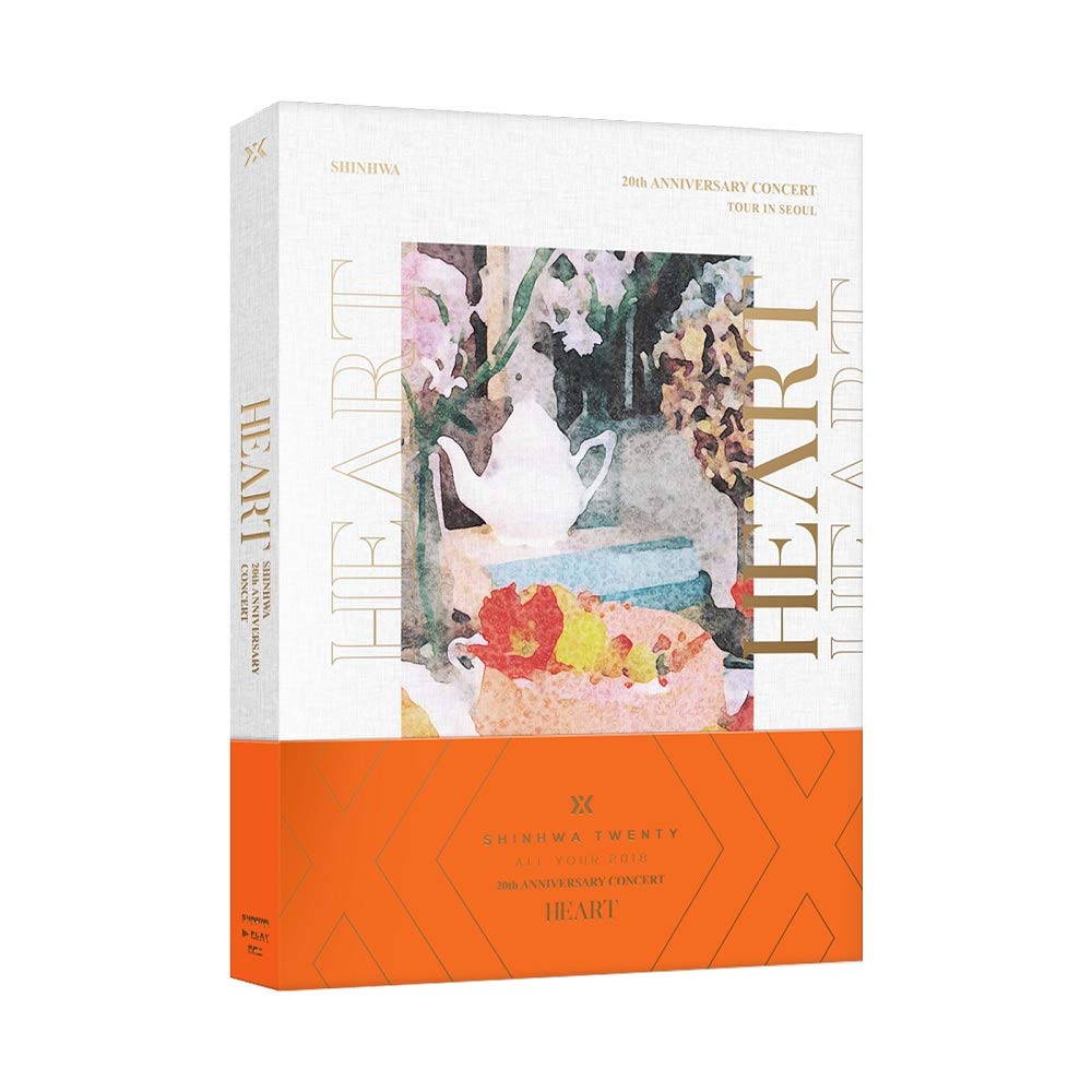 SHINHWA - 2018 SHINHWA 20th ANNIVERSARY CONCERT HEART DVD 2DVD+96p Photobook+20th Anniversary Metal Bookmark