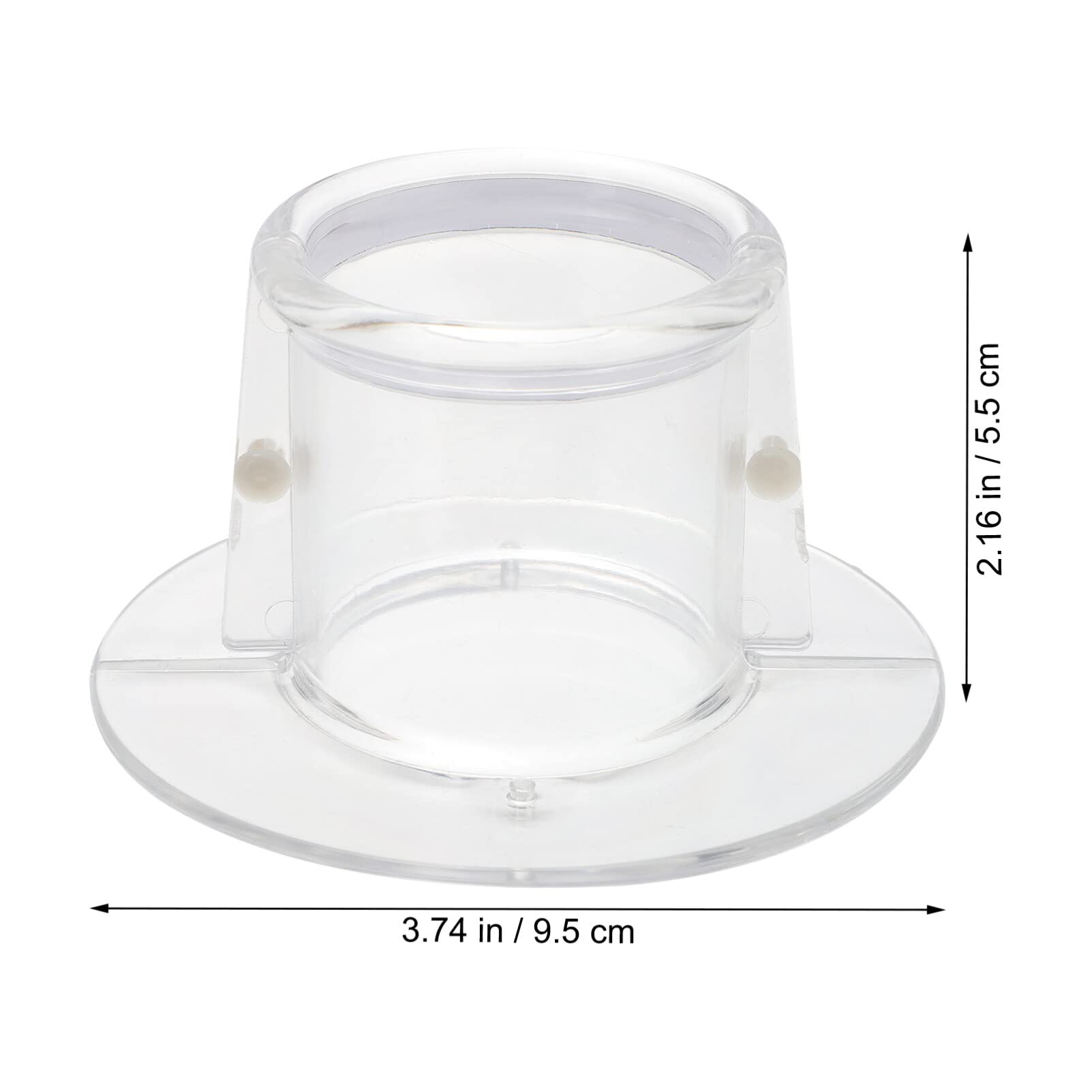 Parrot Neck Collar, Plastic -bite Collar Clear Bird Feather Protector Prevent Grab Lick Healing Safety Bird Cone Collar for Macaw Cockatoo Parrot Large