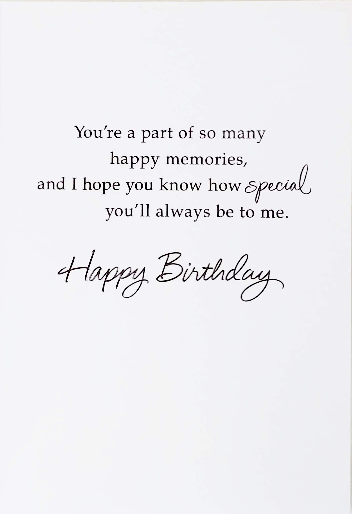 Greeting Card You Are A Special Uncle - You're A Part of So Many Happy Memories - Happy Birthday