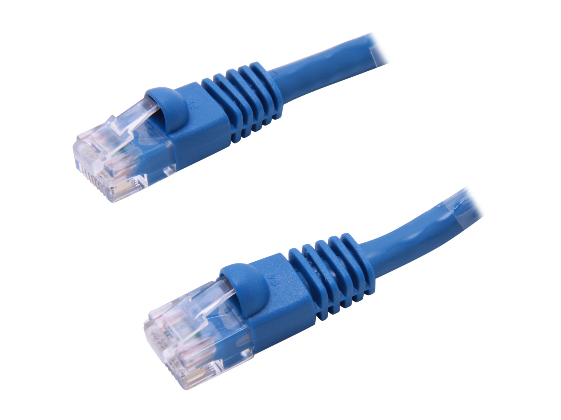 Coboc CY-CAT6-07-BL 7-Feet 24AWG Snagless Cat 6 550MHz UTP Ethernet Patch Cord Network Cable, Blue