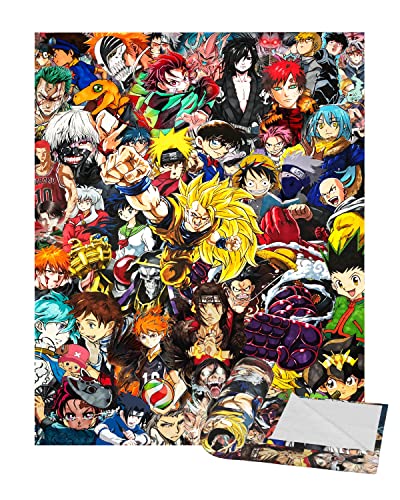 Anime Characters Super Soft Flannel Throw Blanket Warm Cozy Flannel Blanket Lightweight Shaggy Air Conditioner Blankets Apply to Couch Bed Office Etc Blanket 50"x40"¡