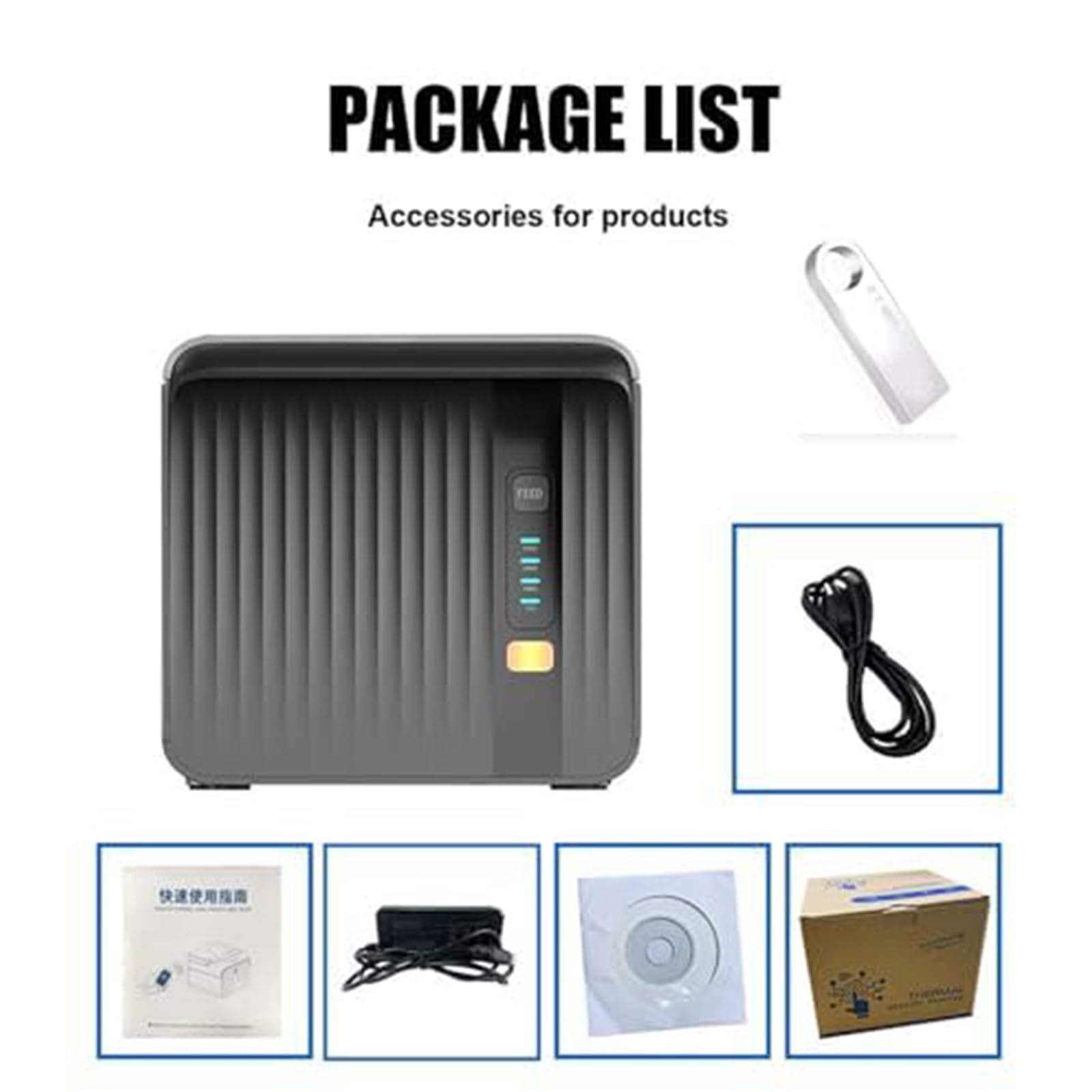 GZGYNADAST 80MM pos Kitchen Printer,Auto Cutter Thermal Receipt Printer Ticket Bill Invoice resturant Printer for Small Business Support Cash Drawer Hung on The Wall (USB+LAN/Ethernet Port)
