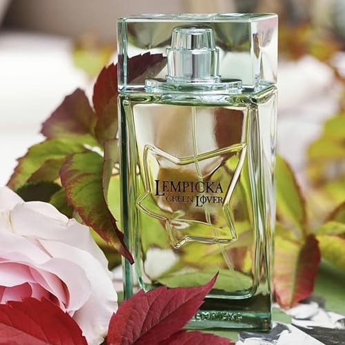 Lolita Lempicka Green Lover Eau De Toilette Spray for Men - Fresh Masculine Scent w/Notes of Gin, Juniper, & Peppermint - Ideal for Daily Wear and Special Events - 3.4 Oz