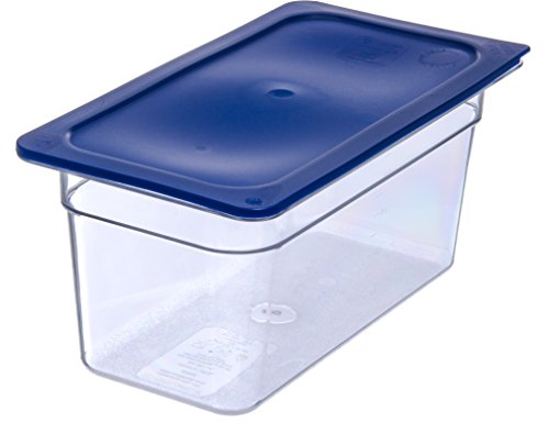 Carlisle FoodService Products 3058060 Smart Lids Third Size Polyethylene Lid, Dark Blue (Pack of 2)