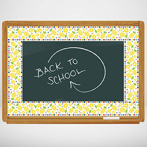 Youngever 52.5 ft Bulletin Board Borders for Classroom Decoration, Pineapple Summer Theme Straight Border Trim