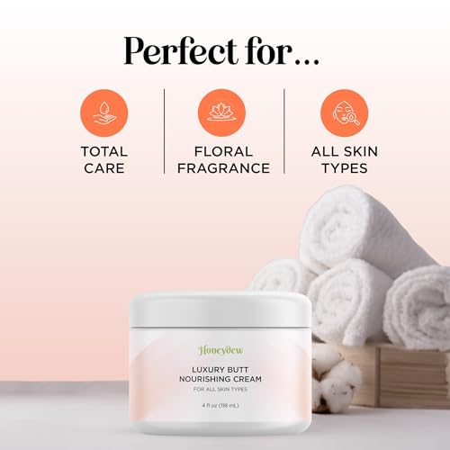 Deeply Moisturizing Butt Enhancement Cream - Firming & Nourishing with Cocoa Butter, Shea, Vitamin E & Coconut Oil (4 Fl Oz)