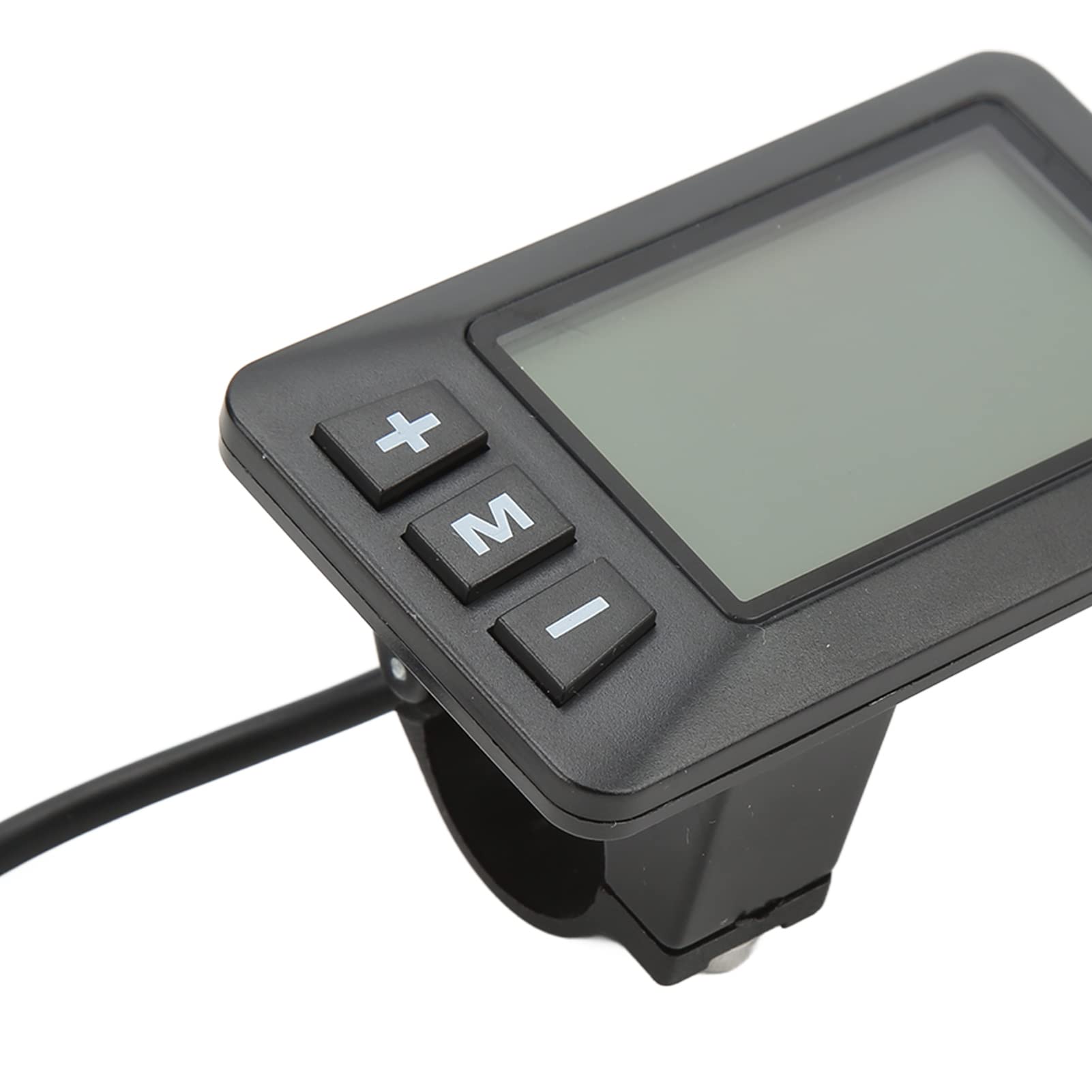 36V 48V LCD GD01 Display, Electric Bicycle Display Meter 5 Pin with Waterproof Plug Suitable for 0.9in/22.2mm E-bike Handlebar