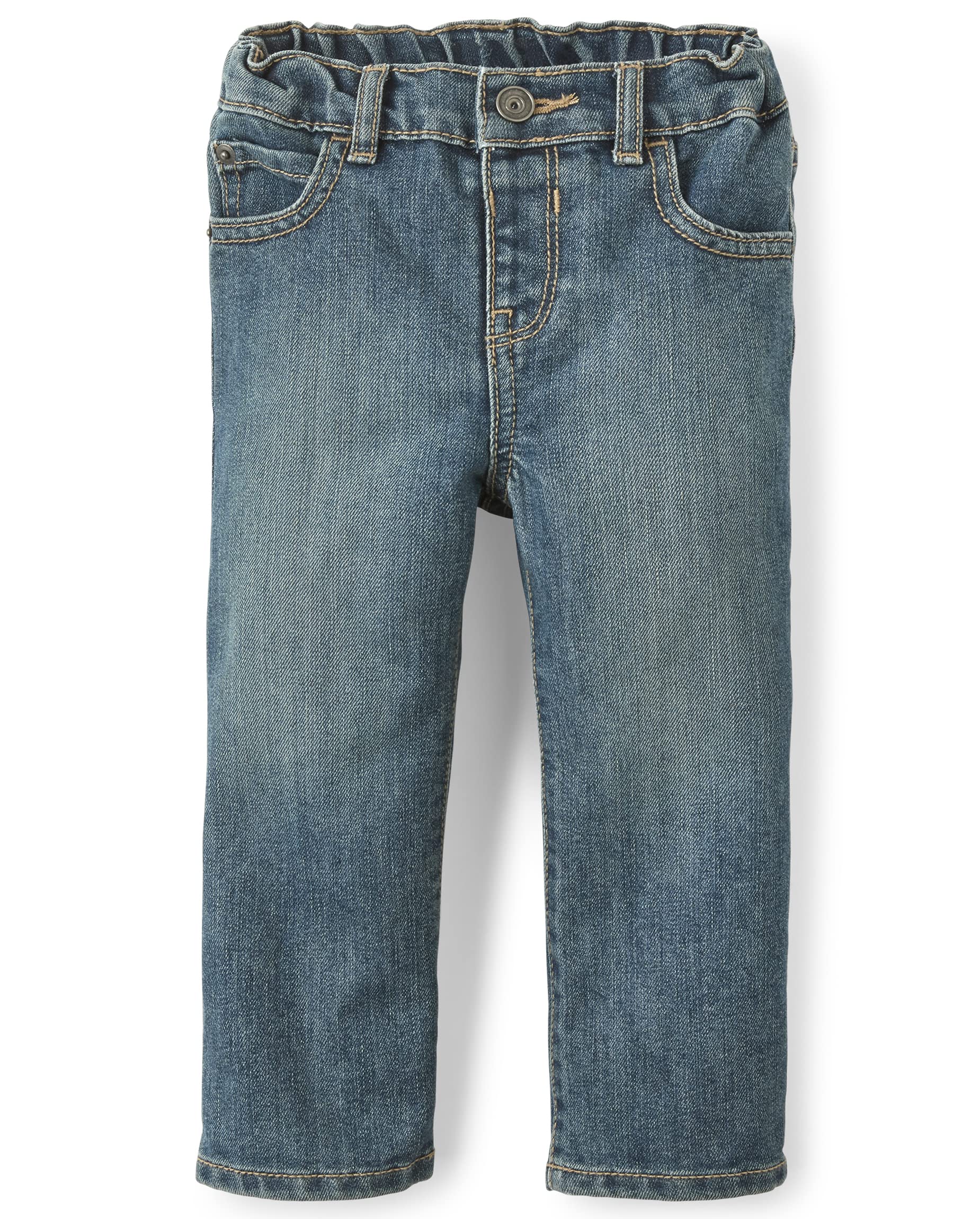 The Children's Place boys And Toddler Basic Bootcut Jeans, Tide Pool Single, 5T US