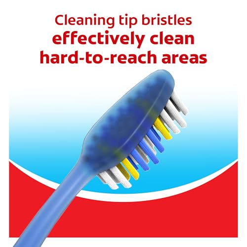 COLGATE Extra Clean Toothbrush Soft, Soft Toothbrush, Bulk Toothbrushes, Travel Toothbrush, (Case of 72) (Model Number: 155676)