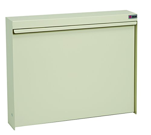 Datum Storage WallWrite Fold up Desk With Standard and Non-Locking, Tan Metallic