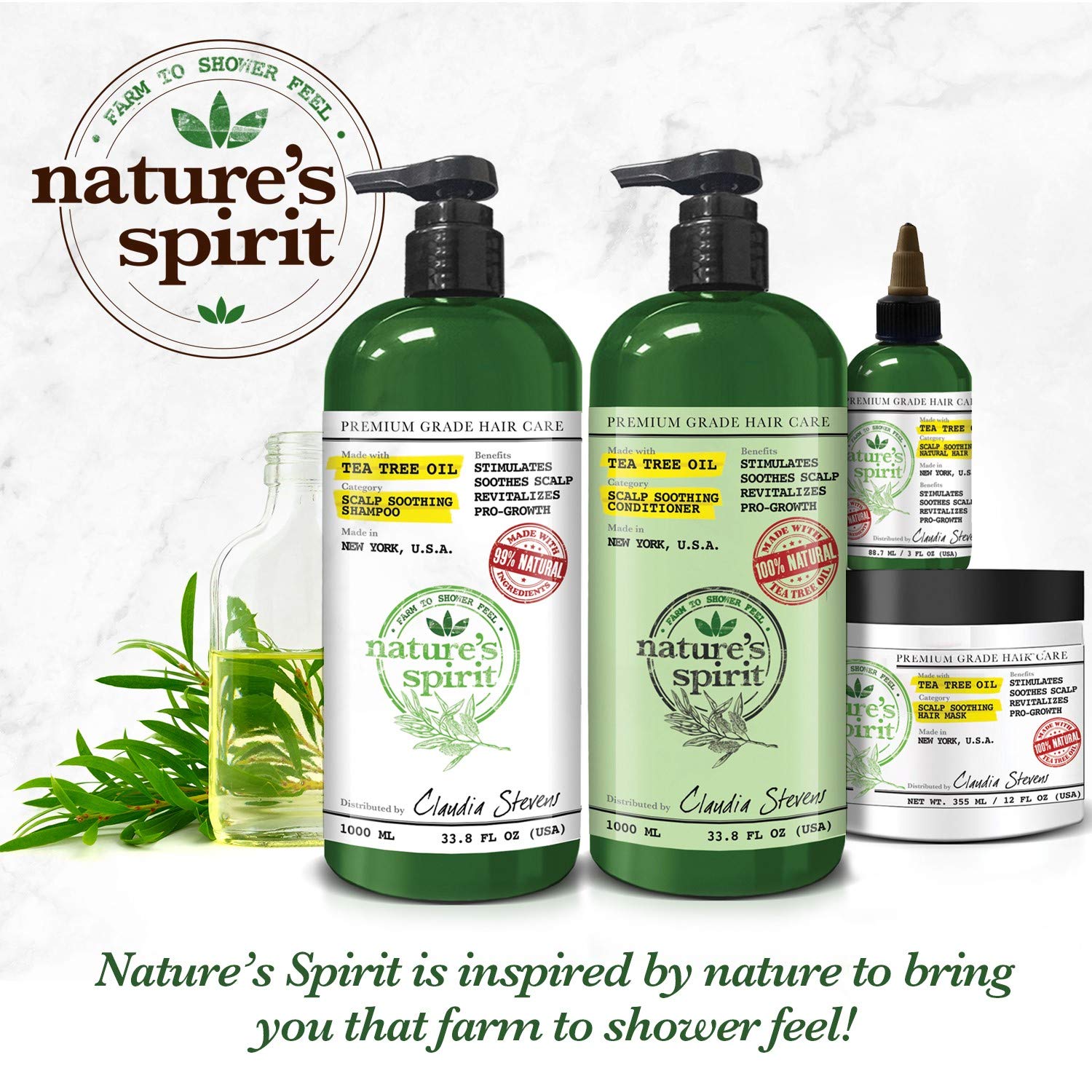 Nature's Spirit Anti-Frizz Olive Oil Shampoo Travel Size 2.5 ounce