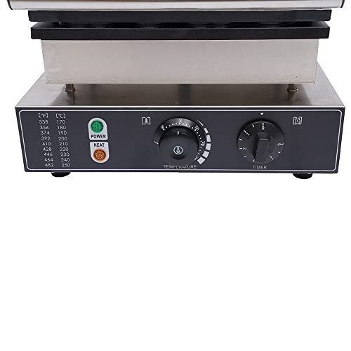 BEYANEE Commercial Waffle Maker,Belgian Waffle Maker 1600W 110V,Electric Waffle Maker Machine Stainless Steel, Waffle Maker for Hotel Restaurant Bakery Coffee Shop