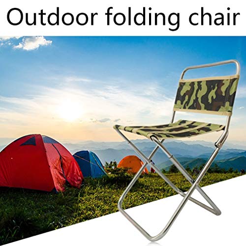CHENGHUIXIN Folding Chair Portable Ultra Light Aluminum Alloy Back Fishing Chair Folding Stool Folding Chair Stool