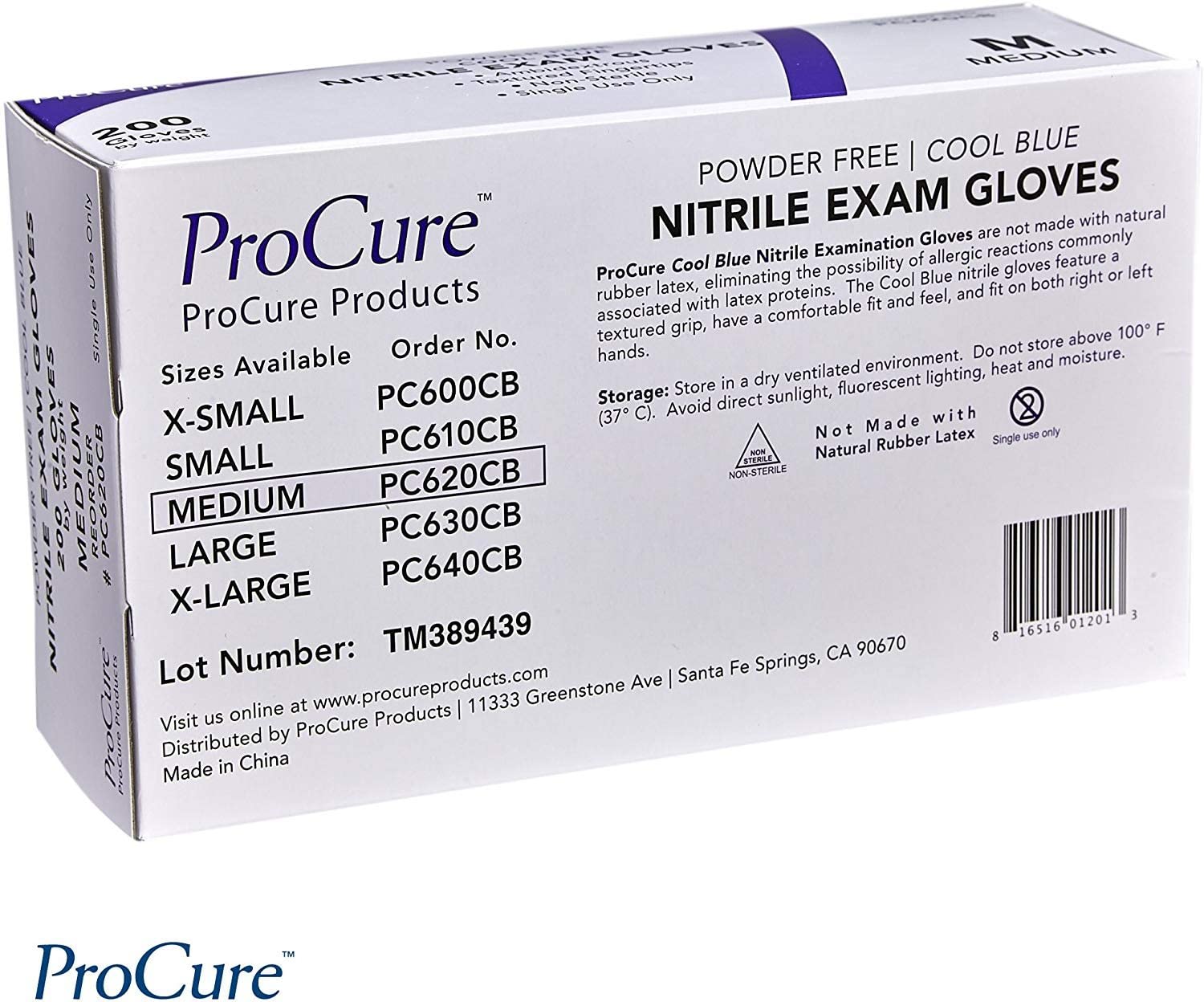 Medical Exam Disposable Nitrile Gloves Small, 2,000 Count Case - Powder Free, Rubber Latex Free, Food Safe, Surgical Grade, Ambidextrous, Textured Tips, 3 Mil Thickness - Cool Blue (10 Boxes of 200)