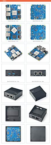 Nanopi R4S Mini Portable Travel Router OpenWRT with Dual-Gbps Ethernet Ports 4GB LPDDR4 Based in RK3399 Soc for IOT NAS Smart Home Gateway