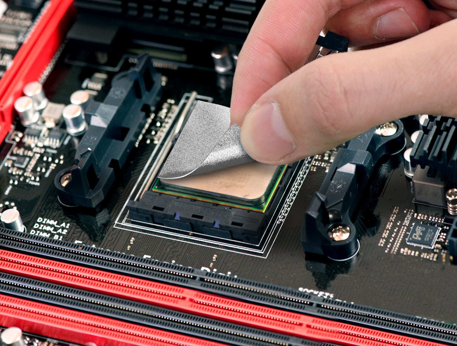 Innovation Cooling Graphite Thermal Pad – Permanent Replacement for Thermal Paste/Grease (40 X 40mm)