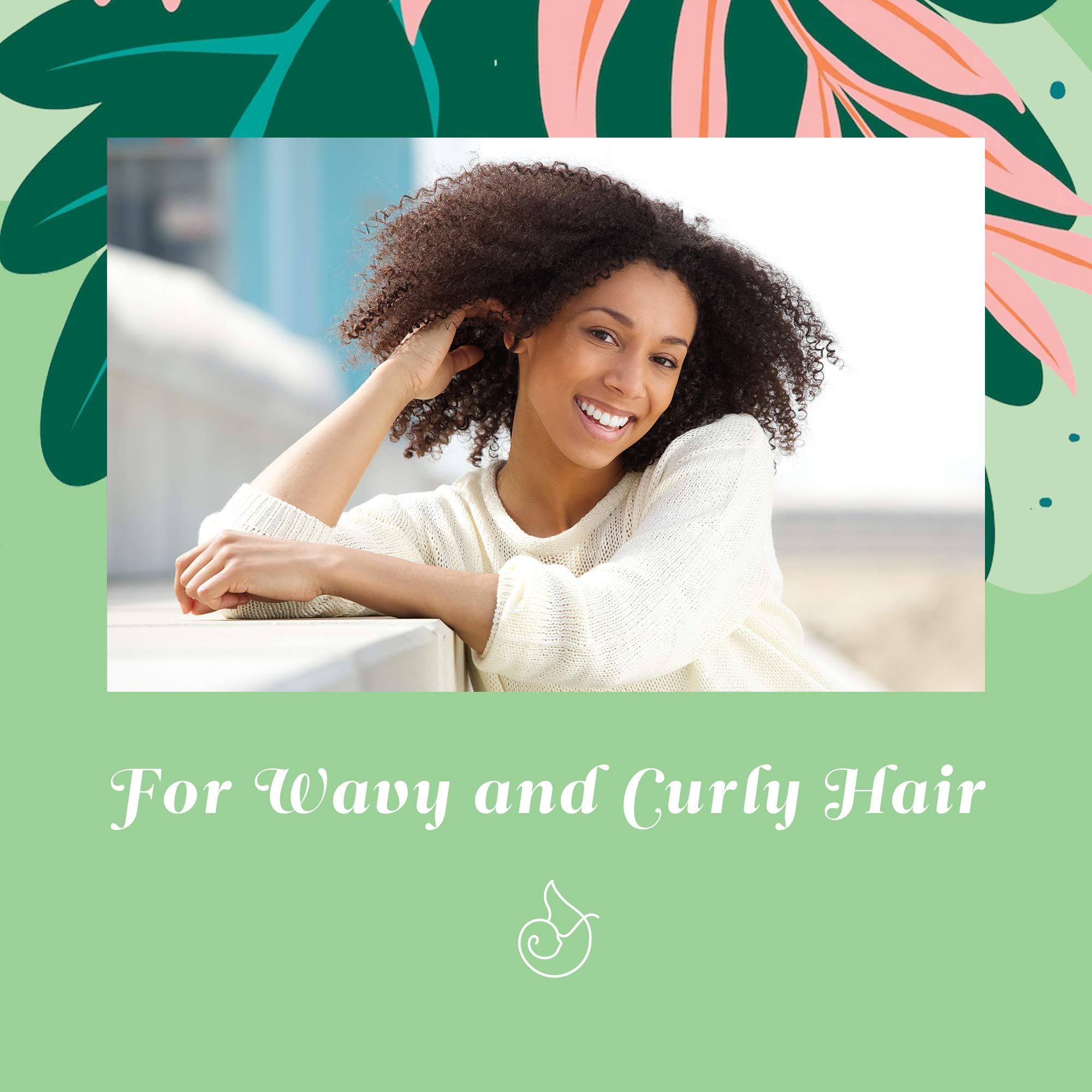 Wellnesse: Smoothing Shampoo - For Wavy, Curly Hair - 8 oz - Coconut and Verbena Leaf - Moisturizing, Curl Active Formula - Cruelty-Free, Non-GMO, No Parabens, Sulfates, Silicone
