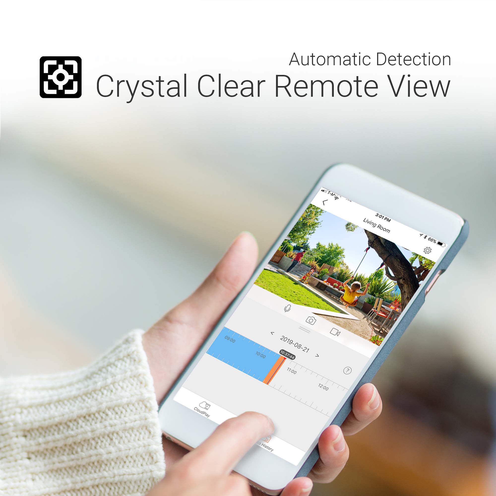 EZVIZ C3A - 100% Wire-Free 1080p Security Camera, Two-Way Audio, PIR Motion Detection, 25ft Night Vision