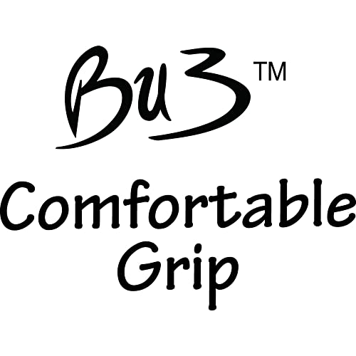 BIC BU3 Grip Retractable Ballpoint Pen, Medium Point (1.0mm), Black, Side Click Retraction For Added Convenience, 18-Count