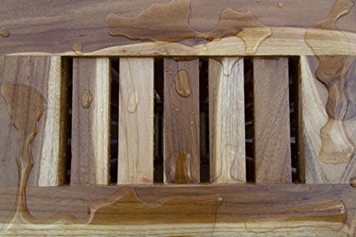 Decoteak H-004 Teak Solid Hamper, Brown