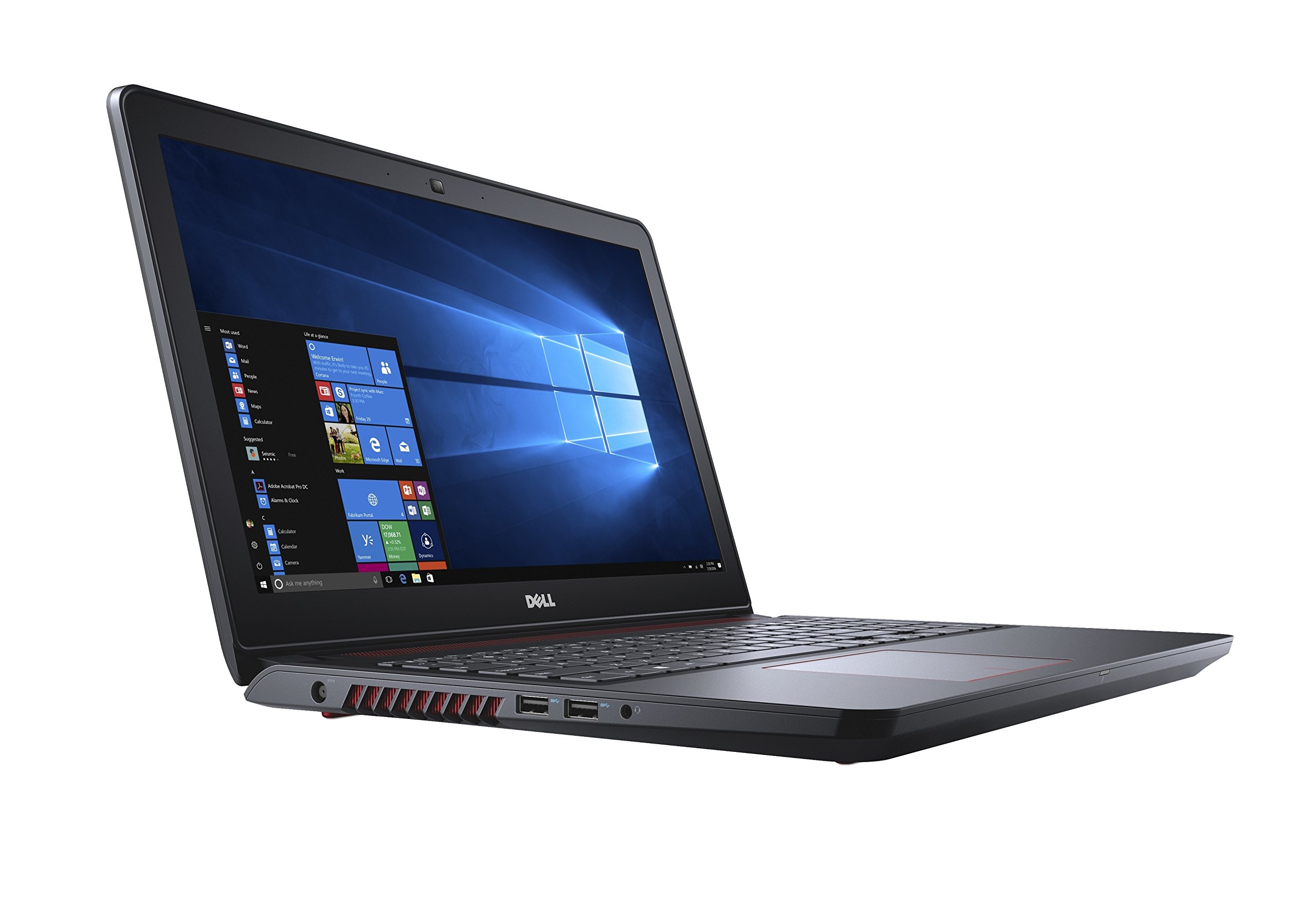 Dell Inspiron 5000 Flagship 15.6 inch FHD Gaming Laptop, Intel Core i7-7700HQ Quad-Core, 16GB RAM, 128GB SSD + 1TB HDD, Waves MaxxAudio, Backlit Keyboard, Webcam, Windows 10