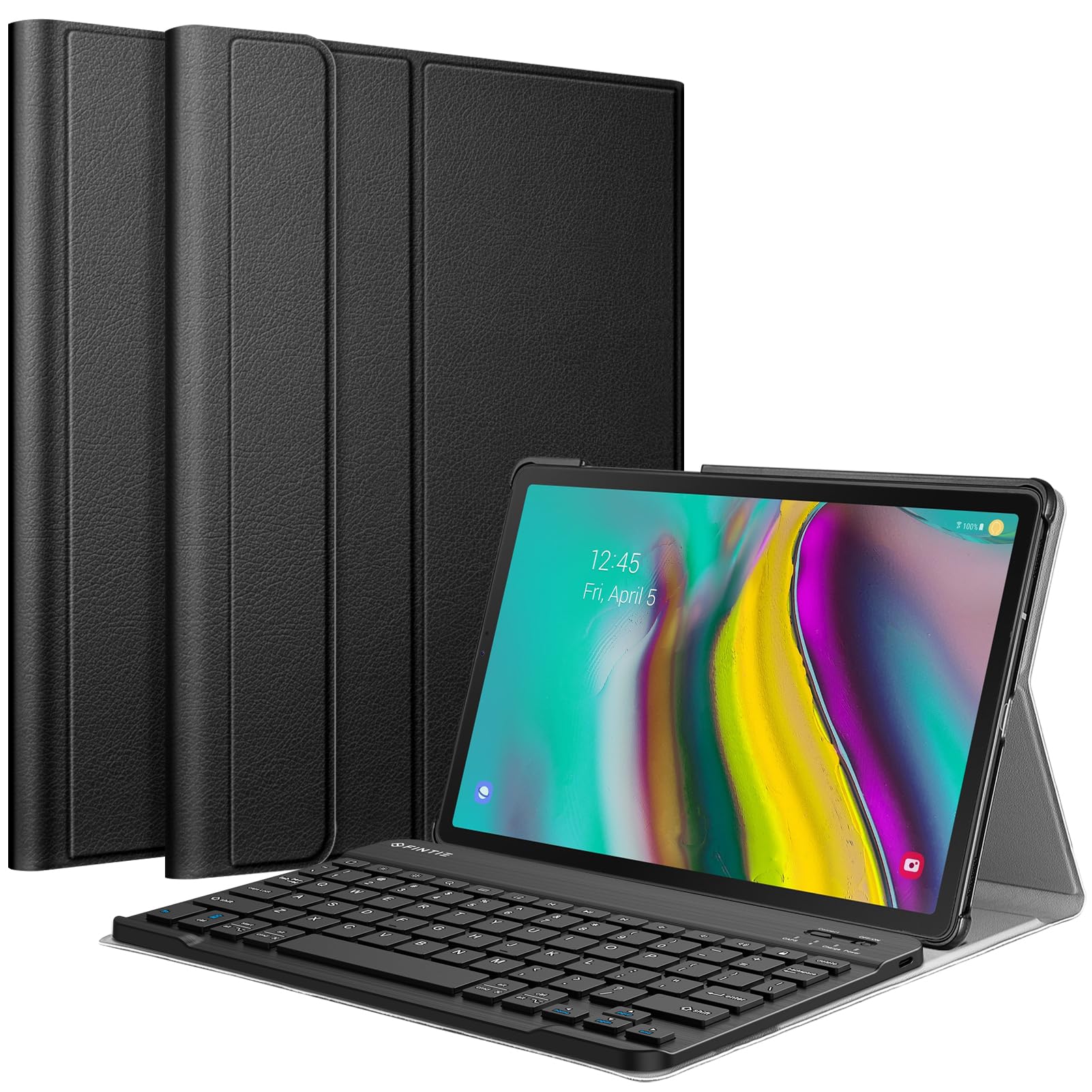 FINTIE Keyboard Case for Samsung Galaxy Tab S5e 10.5 2019 Model SM-T720/T725/T727, Slim Stand Cover w/Detachable Wireless Bluetooth Keyboard, Black