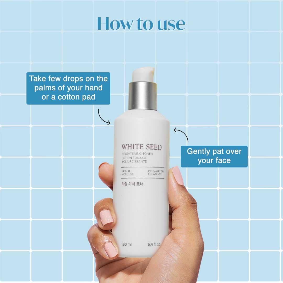 The Face Shop White Seed Brightening Toner | White Lupin Seed | White Daisy| Niacinamide | Moisturizing | Brightening