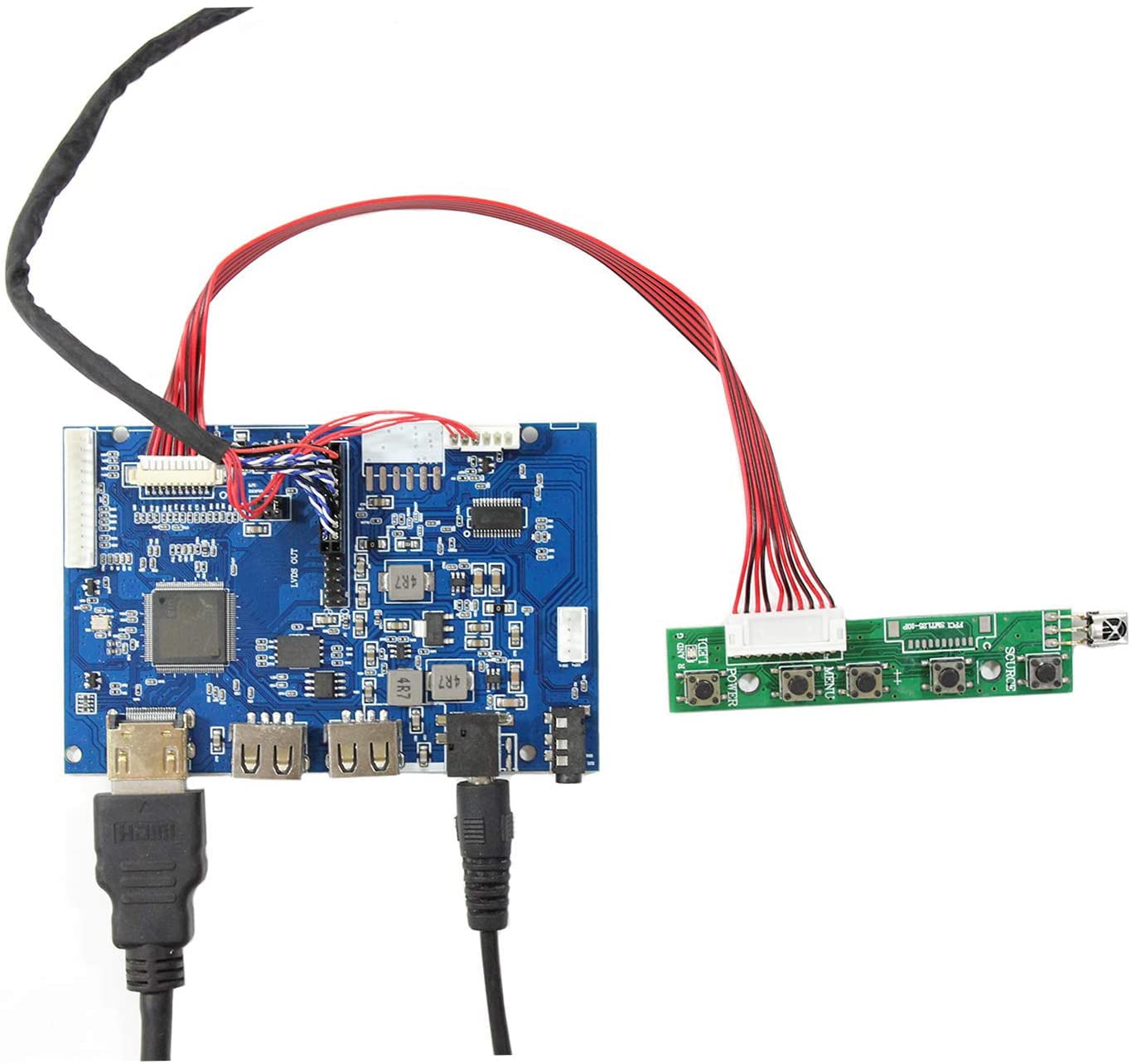 VSDISPLAY 9.1" 9.1 Inch 822X260 LCD Screen LQ091B1LW01 with HD-MI USB LCD Controller Board VS-TY2660H-V818