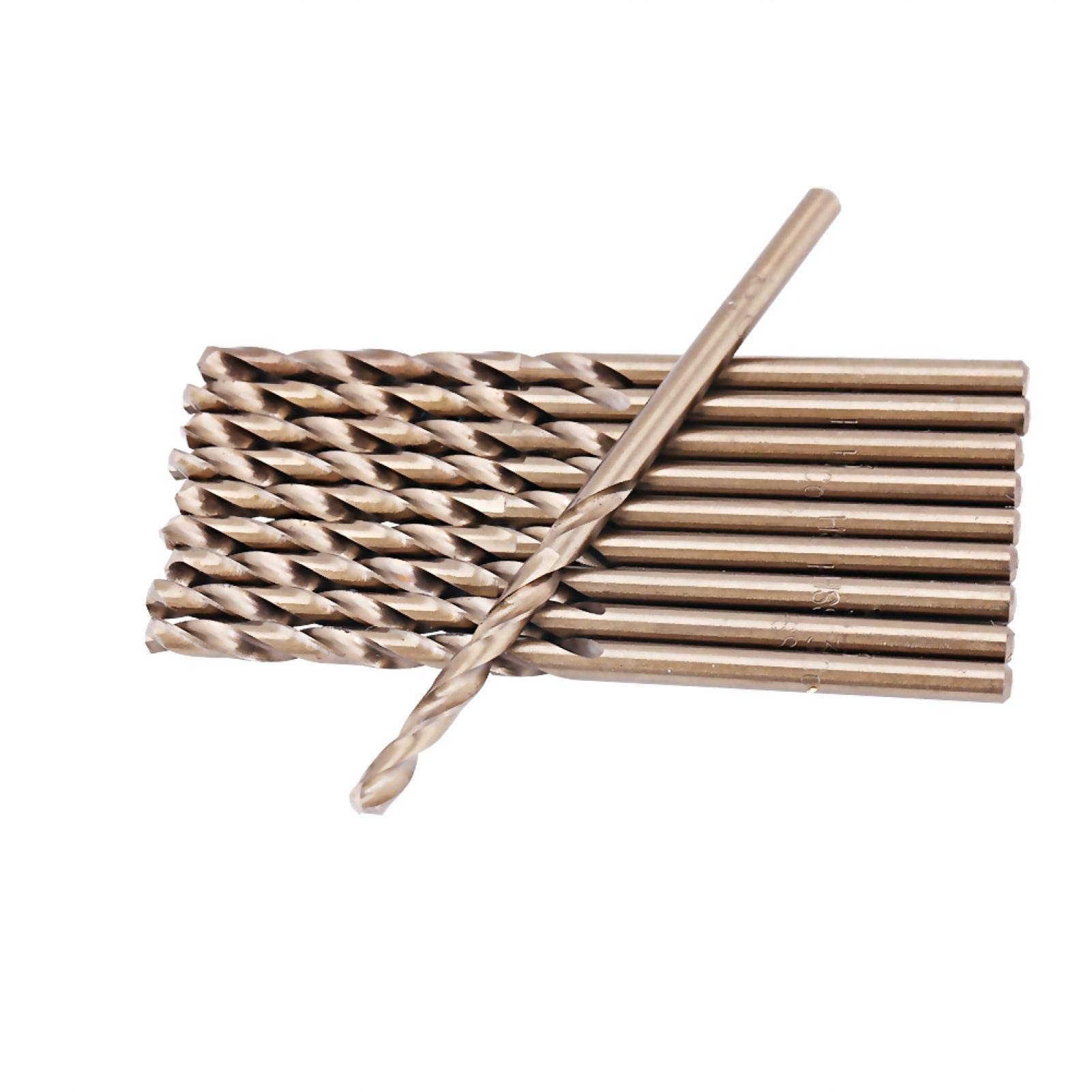 Yosoo Health Gear Cobalt Drill Bits, 3.5mm Drill Bit M35 Specialist Metal Drill Bits, Hss-co Twist Drill Bit Stainless 1.0-5.0mm for Drilling Stainless Steel Cast Iron Sheet Metal Steel Plate Angle