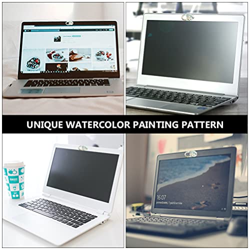 Laptop Camera Slide Blocker Laptop 8pcs Privacy Shutter Webcam Lens Cap Hood Covers Marble Web Camera Cover Slide with Adhesive Protecting Privacy and Laptops USB Camera