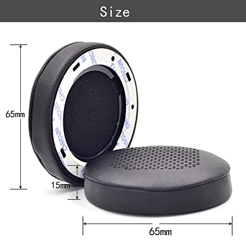 Aiivioll Replaceable Earmuffs Compatible with Duet BT,Duet Bluetooth Wireless Ear Pads Headphones Ear Pads Protein PU Leather Earpads Repair Parts(Black)