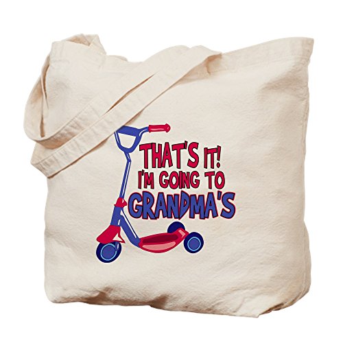 CafePress Going To Grandma's Tote Bag Natural Canvas Tote Bag, Reusable Shopping Bag