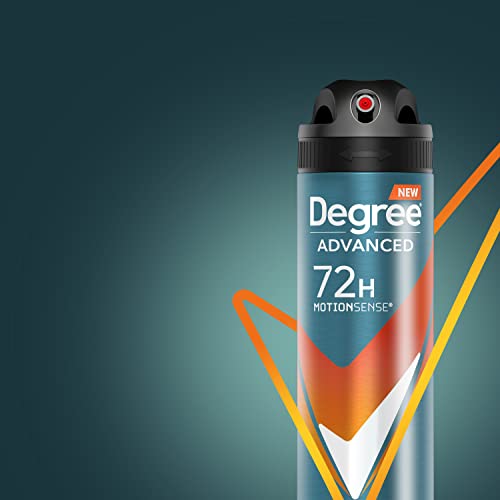 Degree Men Advanced Antiperspirant Deodorant Dry Spray Adventure 72-Hour Sweat and Odor Protection Deodorant For Men With MotionSense Technology, 3.8 Ounce (Pack of 3)