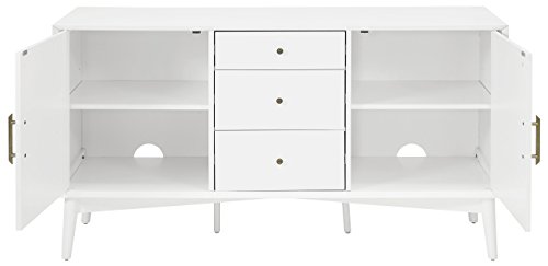 Crosley Furniture Landon Buffet and Large Console, White