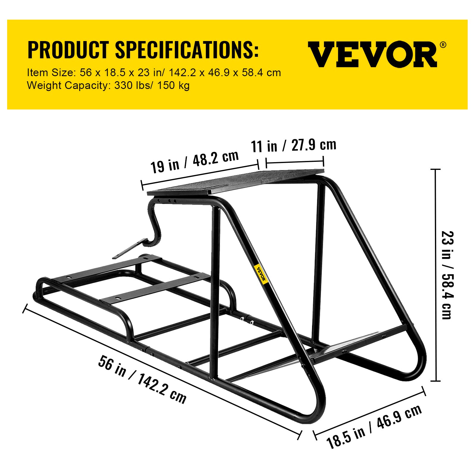 VEVOR Racing Wheel Stand, Pedal Adjustable Racing Simulator Cockpit, Carbon Steel Structure Gaming Wheel Stand, Game Chair Highly Compatible with Logitech Wheels, Thrustmaster Wheels, PS3/4, Xbox 360