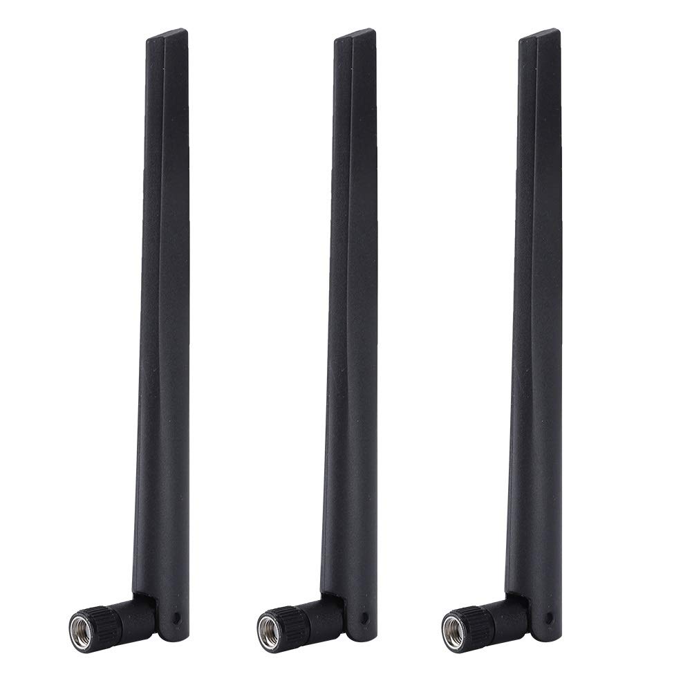 Delaman WiFi Antenna Dual Band 2.4GHz 5GHz, 3PCS WiFi Router SMA Wireless Network Card External Antenna for ASUS RT-AC68u