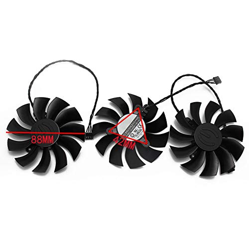 PLA09215B12H 12V 0.55A 4Pin for EVGA GTX1080TI FTW3 GTX 1080 Ti Black Elite Fan Graphics Card Cooling Fan (3PCS)