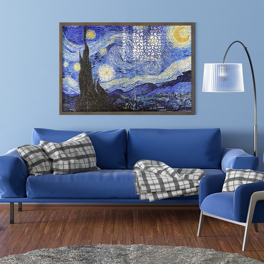MaxRenard Starry Night Puzzle 1000 Pieces Van Gogh Puzzle 1000 Piece Puzzles for Adults Artwork Jigsaw Puzzle Family Game Puzzle