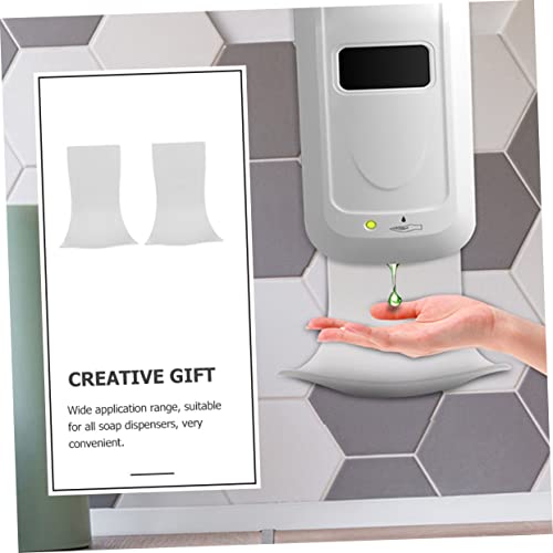 2pcs soap Dispenser Tray Hand soap Dispenser Bracket Wall soap Kitchen drip Tray drip pan for Washing Machine Laundry Room Storage Hand wash Dispenser Dropper Household White abs