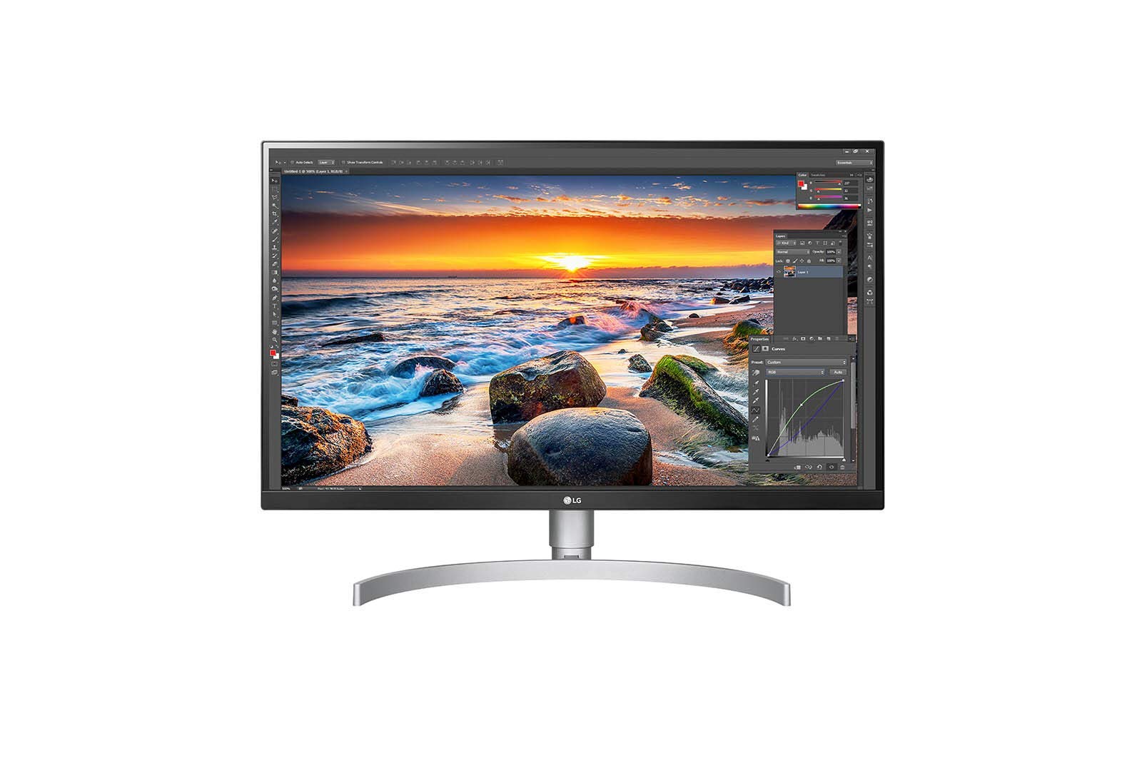 LG 27BL85U-W 27"(3840x2160) IPS, HDMI Dp USB3.0 USB-C, TILT Pivot Height Adjust, Freesync Vesahd (Renewed)