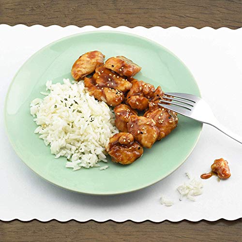 Paper Placemats for Dining Table β Disposable Scalloped Edges Blank Table Mats Great for Parties and Christmas Table Decorations 10"x14" 47 Pack (White)