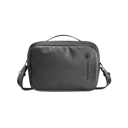 tomtoc Daily Shoulder Bag for 10.9-inch iPad Air 5, 11-inch iPad Pro, Messenger Bag for 9.7-10 inch Tablet, Waterproof Crossbody Bag with Smart Organization for Accessories/Essentials Lightweight