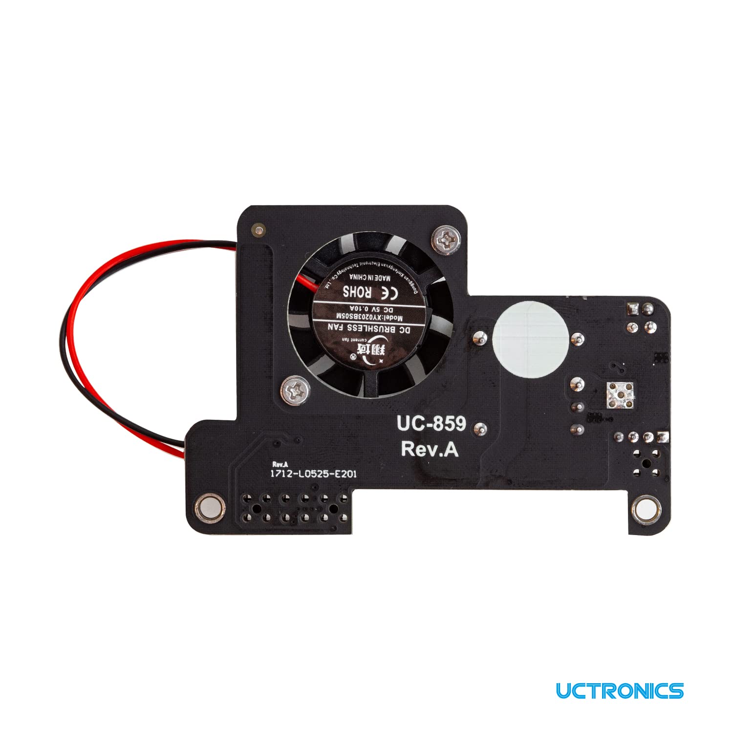 UCTRONICS PoE HAT for Raspberry Pi with Cooling Fan, IEEE 802.3af-Compliant, 5V 2.5A Power Over Ethernet Board for Raspberry Pi 4B/3B+