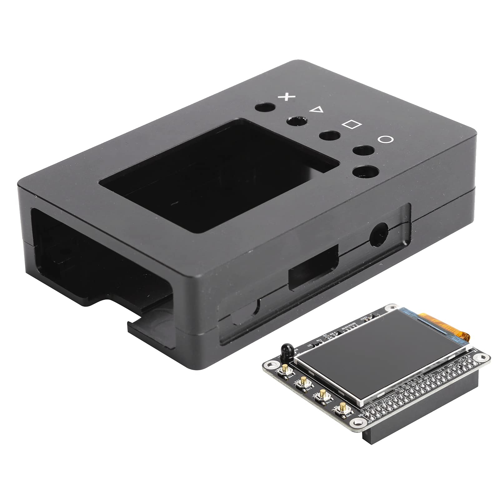 Zopsc-1 Aluminum Alloy 2.2 Inch TFT LCD Touch Screen Case Set High PPI Display 320 x 240 Defination Button or Remote Control for Raspberry Pi 3B / 2B / B + / A +
