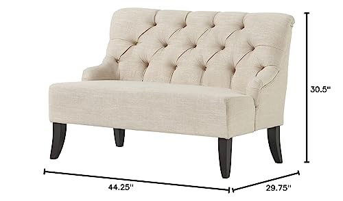 Christopher Knight Home Nicole Fabric Settee, Light Beige